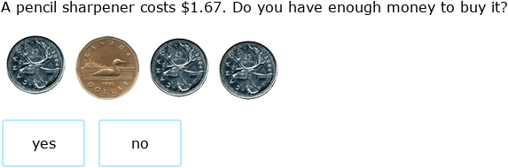 IXL | Purchases - do you have enough money - up to $2 | Grade 2 math