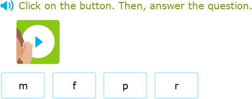 IXL | Choose the letter that matches the consonant sound: f, l, m, n, r ...