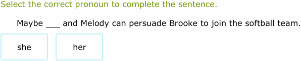 IXL | Compound subjects and objects with personal pronouns | Grade 5 ...