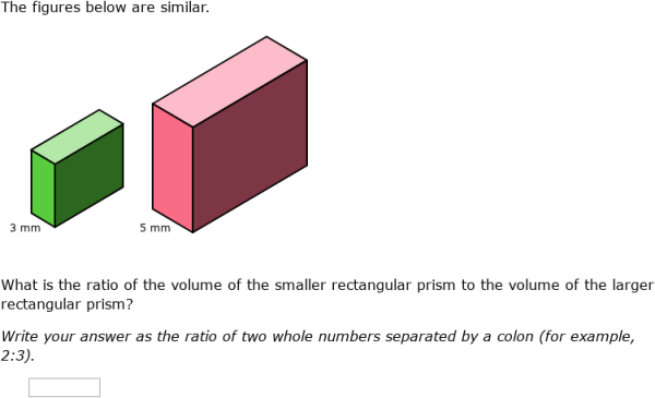 IXL | Volume and surface area of similar solids | Grade 8 math