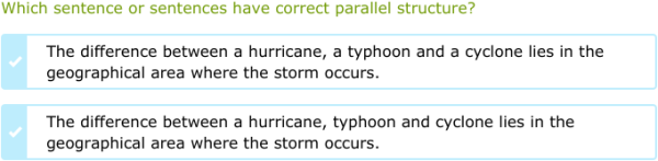 IXL | Identify sentences with parallel structure | Grade 12 English ...