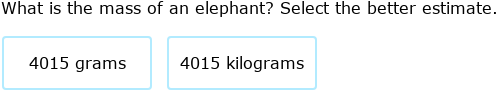 IXL | Choose units of mass | Grade 5 science