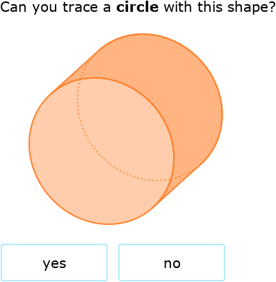 IXL | Identify shapes traced from solids | Kindergarten math