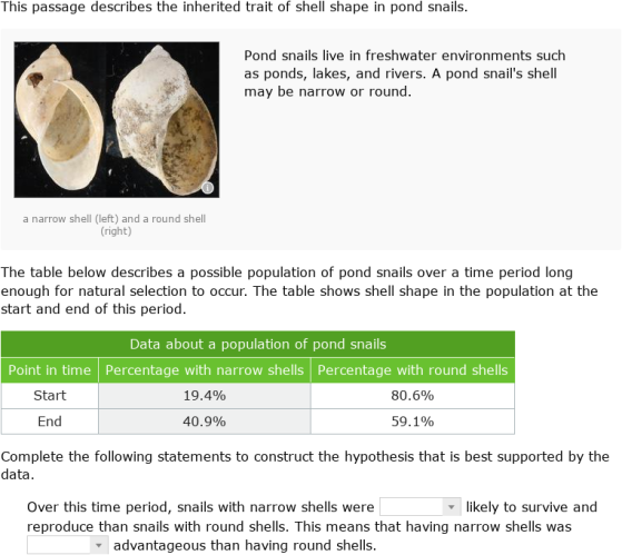 IXL | Construct explanations of natural selection | Grade 7 science