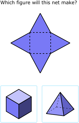 IXL | Nets and drawings of three-dimensional figures | Grade 11 math