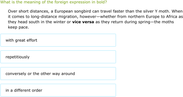 IXL | Use context as a clue to the meanings of foreign expressions ...