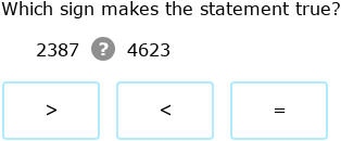 IXL | Compare numbers up to 10 000 | Grade 4 math
