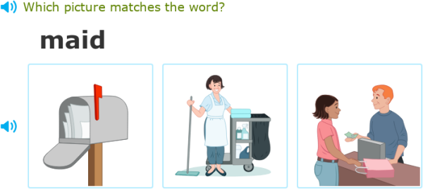 IXL | Choose the picture that matches the vowel team word | Grade 1 ...