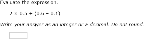 IXL | Evaluate numerical expressions involving decimals | Grade 6 math