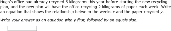 IXL | Slope-intercept form: write an equation from a word problem ...