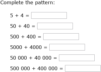 IXL | Addition patterns over increasing place values | Grade 5 math