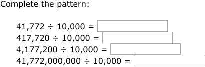 IXL | Decimal division patterns over increasing place values | Grade 5 math