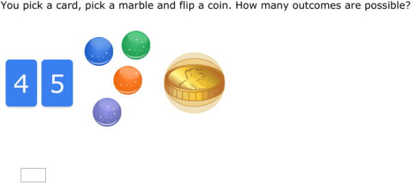IXL | Compound events: find the number of outcomes | Grade 7 math
