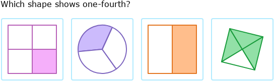 IXL | Match fractions to models: halves, thirds and fourths | Grade 3 math