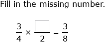IXL | Complete the fraction multiplication sentence | Grade 7 math