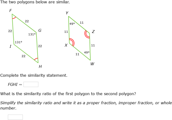 IXL | Similarity statements | Grade 11 math