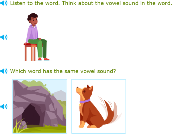 IXL | Find the word with the same vowel sound | Grade 1 English ...