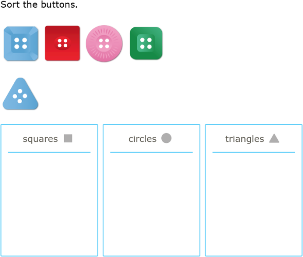 IXL | Classify and sort by shape | Kindergarten math