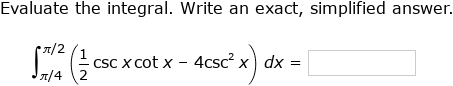 IXL - Evaluate definite integrals involving trigonometric functions ...