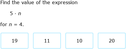 IXL | Evaluate variable expressions | Grade 4 math