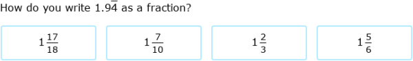 IXL | Write a repeating decimal as a fraction | Grade 7 math