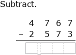 IXL | Subtract numbers up to four digits | Grade 3 math