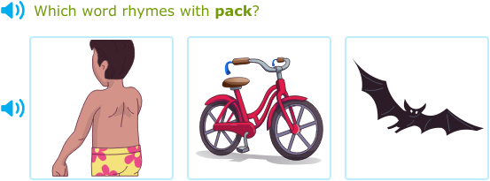 IXL | Choose the picture that rhymes with the word | Grade 2 English ...