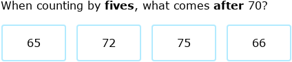 IXL | Count forward and backward by fives and tens | Grade 3 math