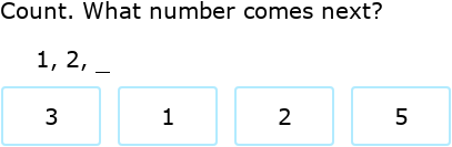 IXL | What number comes next? - up to 5 | Jr. kindergarten math