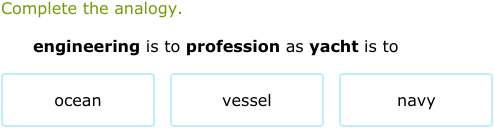 IXL | Analogies | Grade 9 English language arts