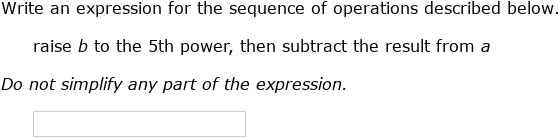 IXL | Write variable expressions | Grade 8 math