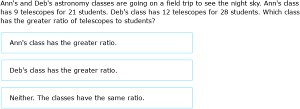 IXL | Compare ratios: word problems | Grade 7 math