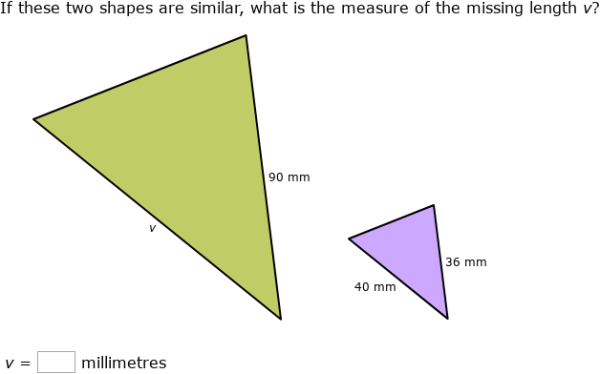 IXL | Similar triangles: side lengths and angle measures | Grade 9 math
