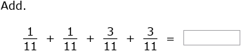 IXL | Add three or more fractions with like denominators | Grade 5 math