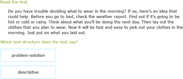 IXL | Identify text structures | Grade 3 English language arts