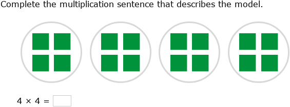 IXL | Write multiplication sentences for equal groups | Grade 4 math