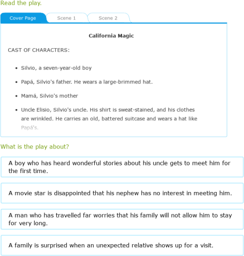 IXL Read Drama Grade 5 English Language Arts