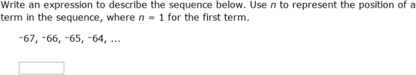 IXL | Write variable expressions for arithmetic sequences | Grade 9 math