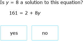IXL | Does x satisfy an equation? | Grade 6 math