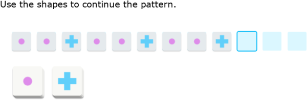 IXL | Complete a pattern | Kindergarten math