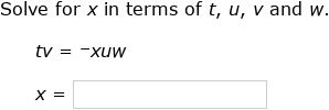 IXL | Rearrange multi-variable equations | Grade 8 math