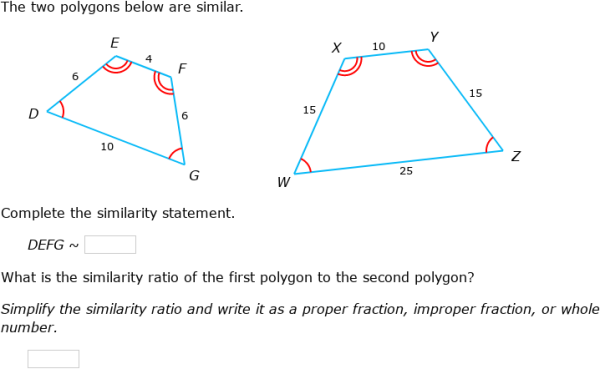 IXL | Similarity statements | Grade 10 math