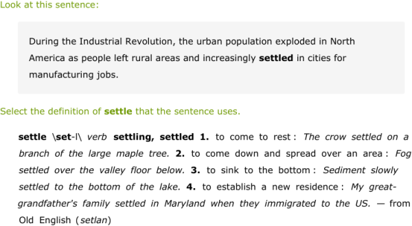 IXL | Use dictionary definitions | Grade 7 English language arts