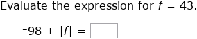 IXL | Evaluate variable expressions involving integers | Grade 9 math
