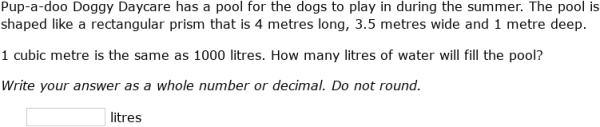 IXL | Volume of cubes and rectangular prisms: word problems | Grade 8 math