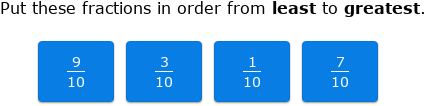 IXL | Compare and order fractions | Grade 7 math