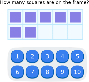 IXL | Count on ten frames - up to 10 | Jr. kindergarten math
