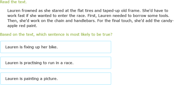 IXL | Draw inferences from a text | Grade 5 English language arts