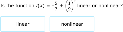 IXL | Identify linear functions | Grade 10 math