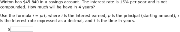 IXL | Simple interest | Grade 6 math